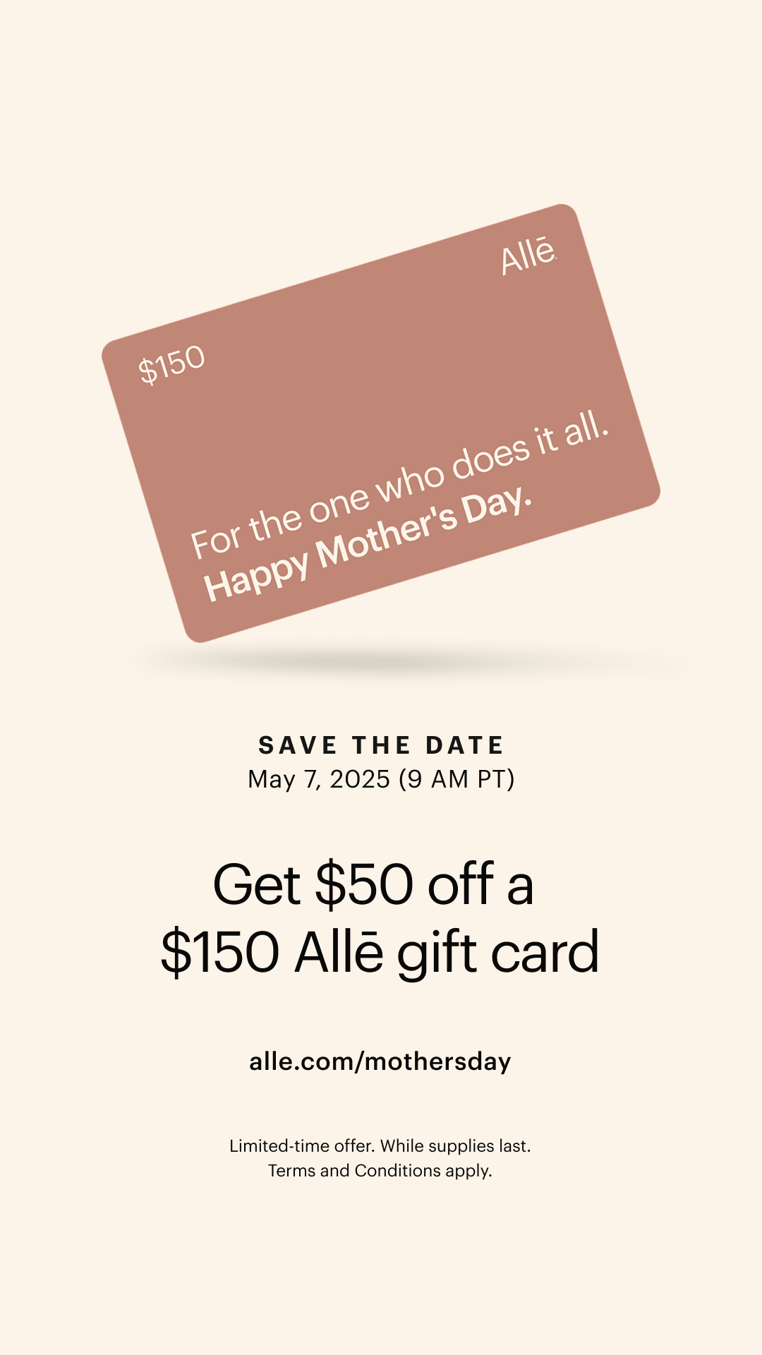 Alle Mother S Day Gift Card